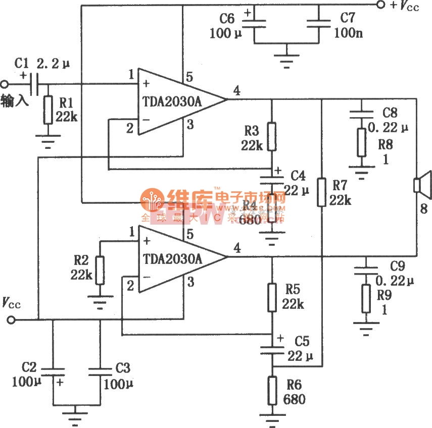 tda2030a功放电路图原理-千图网