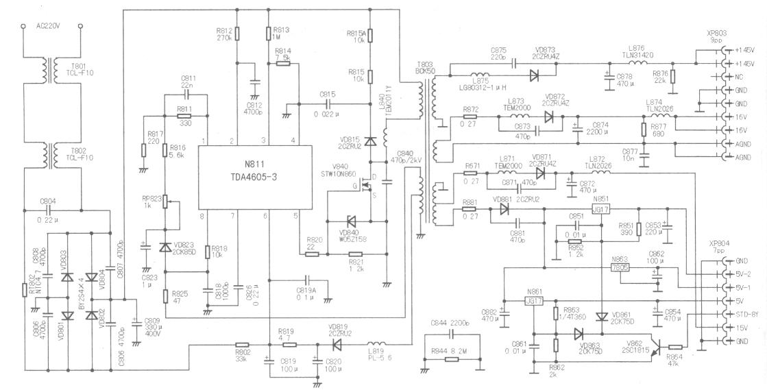tda4605电源图-千图网